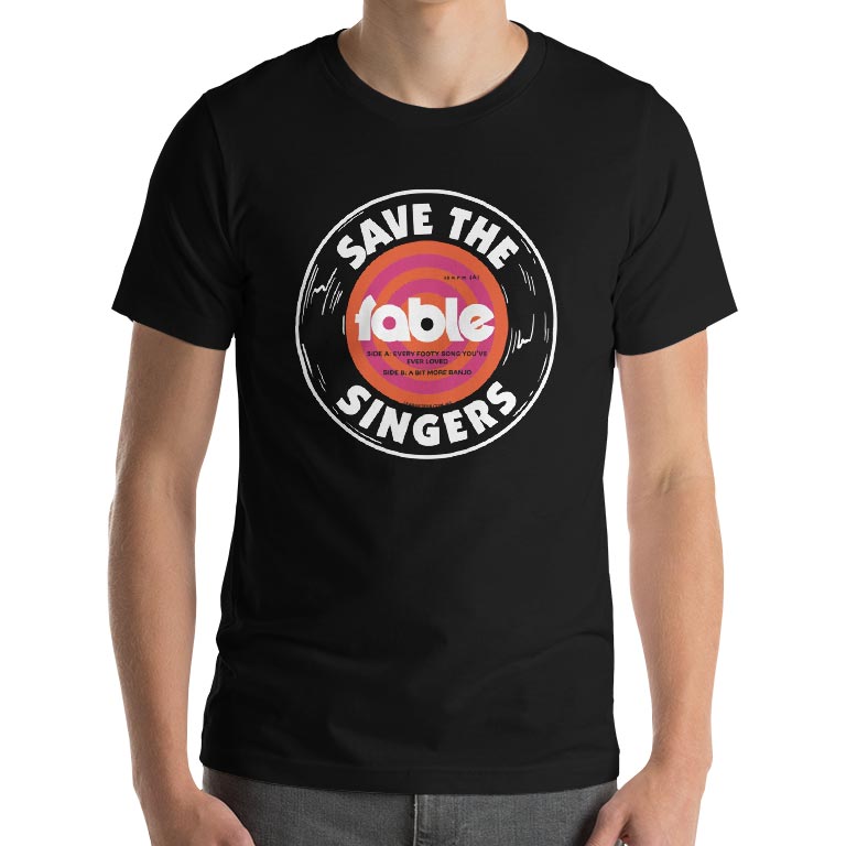 Save the Fable Singers retro footy tshirt – League Tees